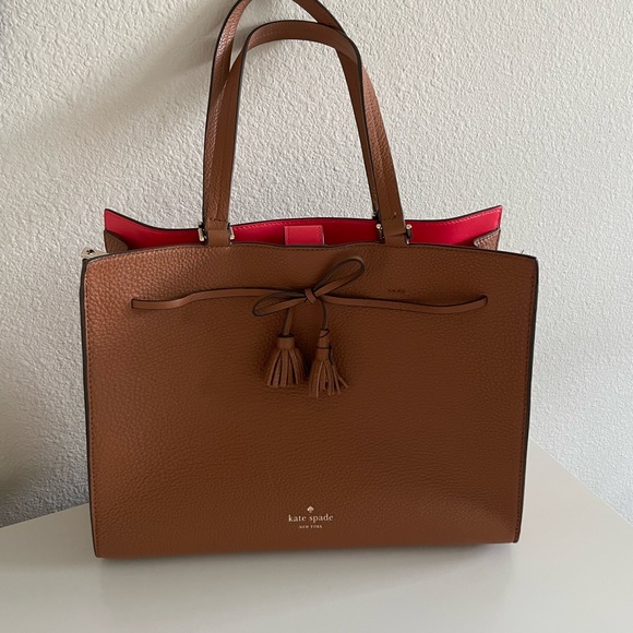 kate spade | Bags | Kate Spade Brown Leather Tote | Poshmark
